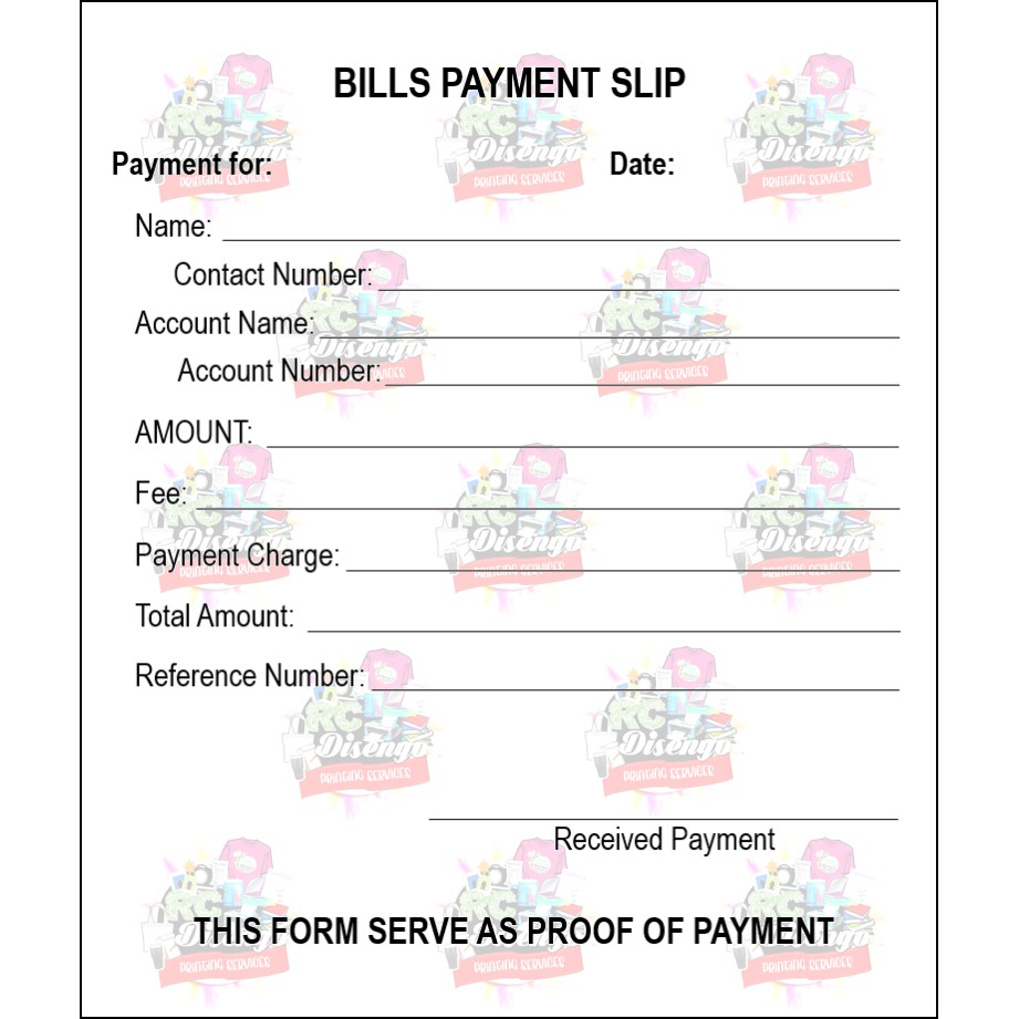 4 PADS PERSONALIZED TRANSACTIONS SLIPS FOR BILLS PAYMENT/GCASH ...