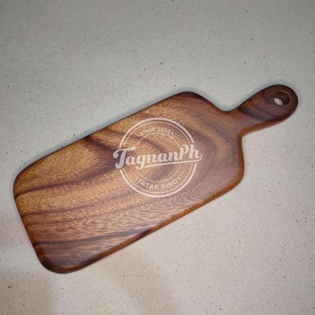 Tagnan Wooden Chopping board made from Acacia - Small with handle ...
