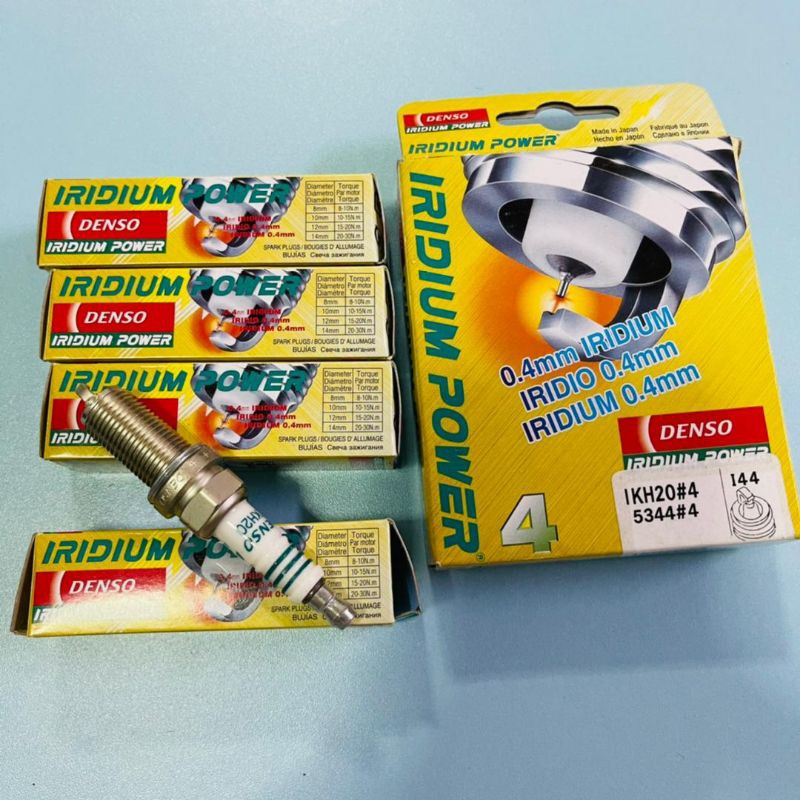 DENSO SPARK PLUG SET (4PCS) IRIDIUM POWER 4 (IKH20 4 5344 4) I44 ...