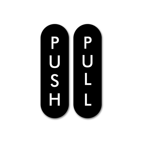 Pull push Sticker - Glass Door Sticker - pull push Door Marker | Shopee ...