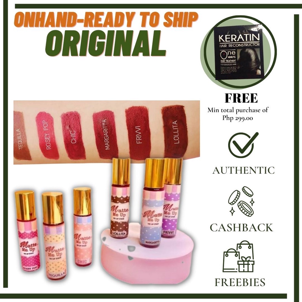 MQ Cosmetics Matte Me Up Lip Tint | Shopee Philippines