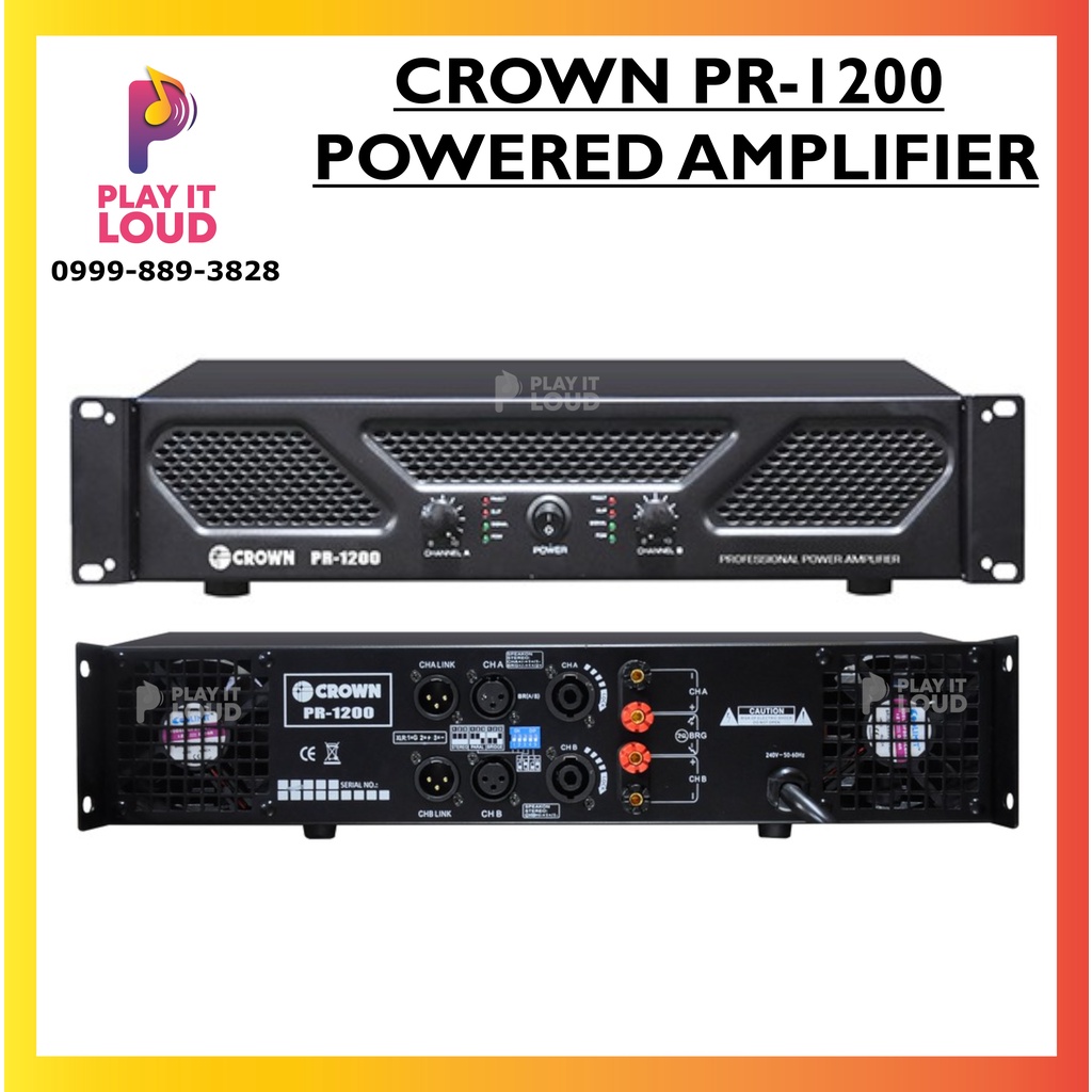 CROWN PR-1200 POWER AMPLIFIER 1200WATTS PREMIUM SERIES | Shopee Philippines