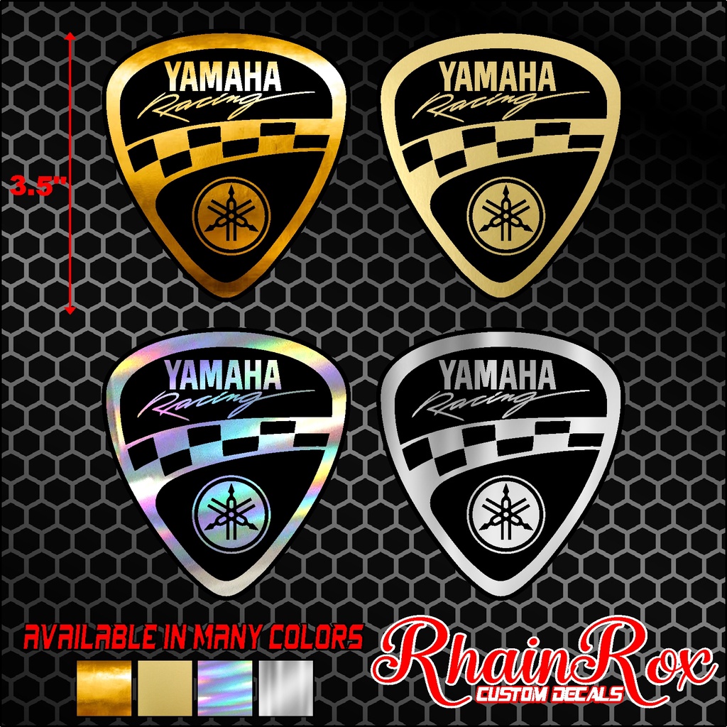 yamaha racing emblem machinecut waterproof original sticker | Shopee ...