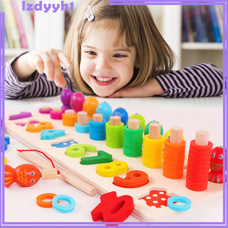 JoyDIY Wooden Toys Montessori Math Toys Counting Board Preschool ...