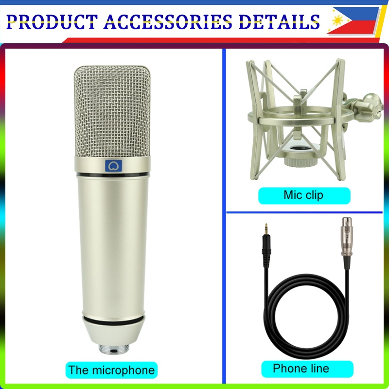 Rayhayes U87 Condenser Microphone Studio With Shockproof Frame Set ...