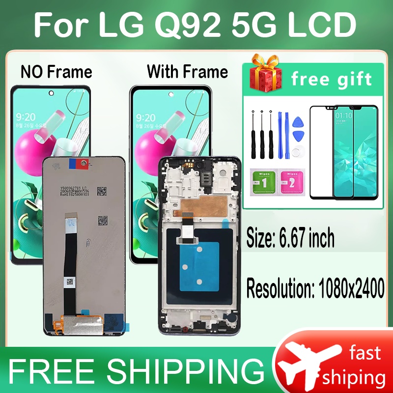 Original For LG Q92 5G Q920 LM-Q920n LCD With Frame Display Touch Screen Parts | Shopee Philippines
