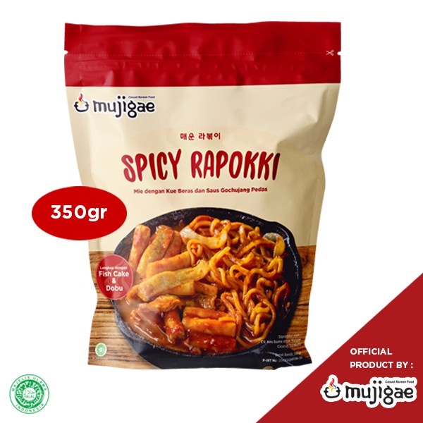 Rapokki Mujigae Spicy Rapoki Rapokki/halal Tokpokki Ramen 350Gram ...