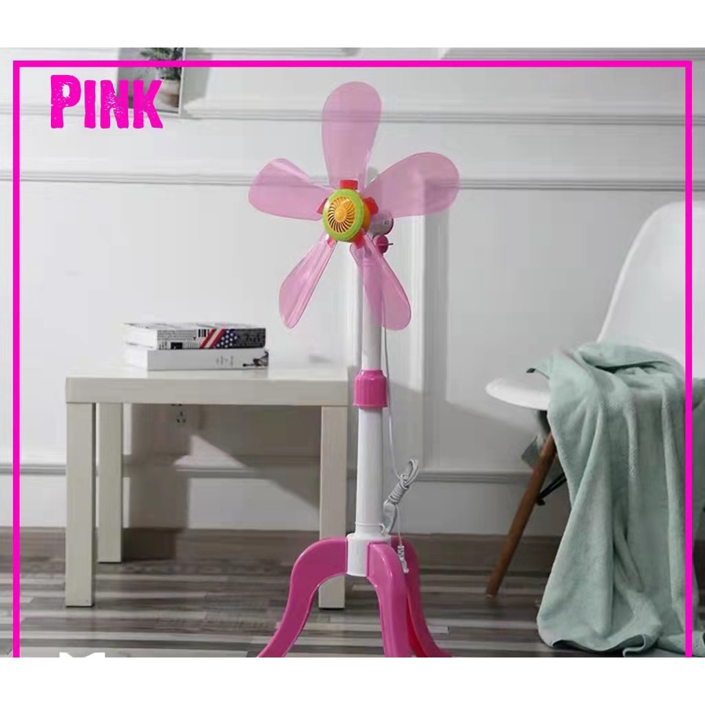 5 Blades Stand Fan Portable Stand Fan Foldable Stand Fan Electric Fan ...