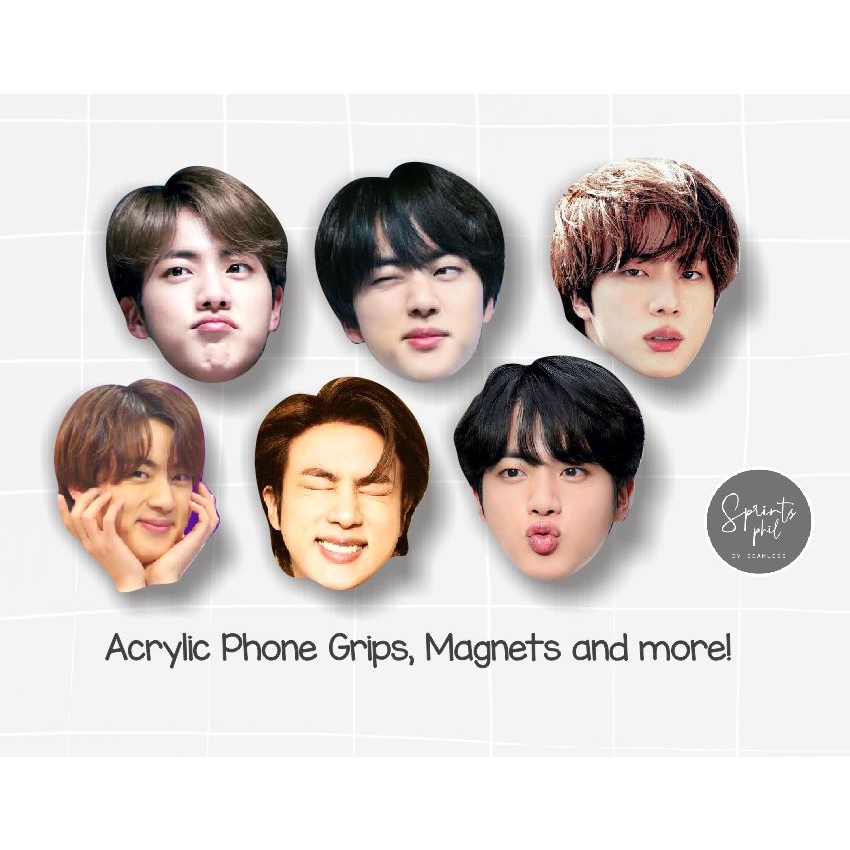 JIN PHONE GRIPS MAGNETS PINS AND MORE | Shopee Philippines
