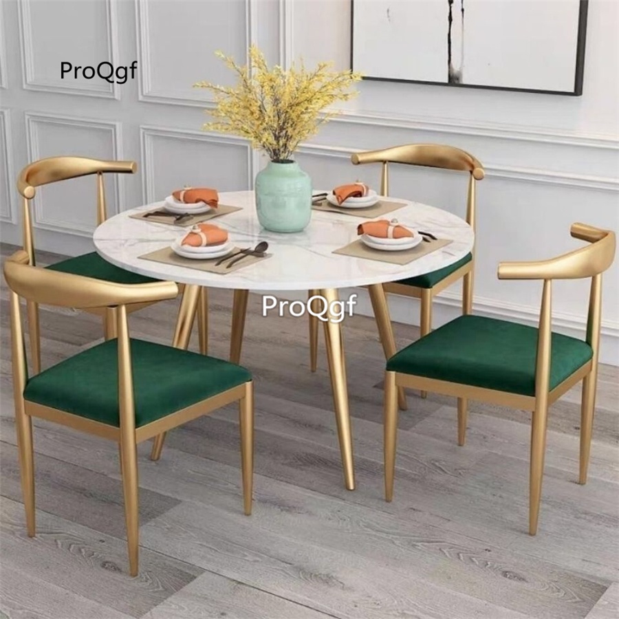Prodgf 1 Set diameter 80cm height 75cm marble dining table | Shopee ...