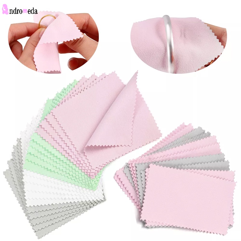 10pcs Microfiber Double Sided Fleece Phone Cleaning Cloth Jewelry ...