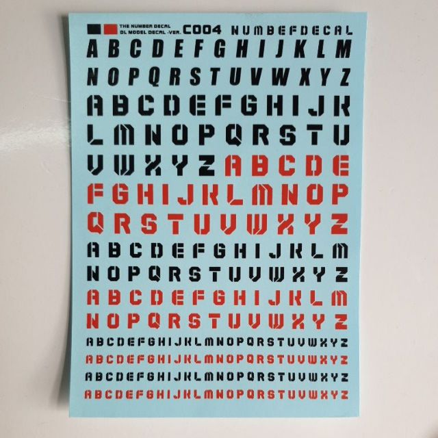 Model Decal Letter Decal Multiuse B/R Waterslide Decals | Shopee ...