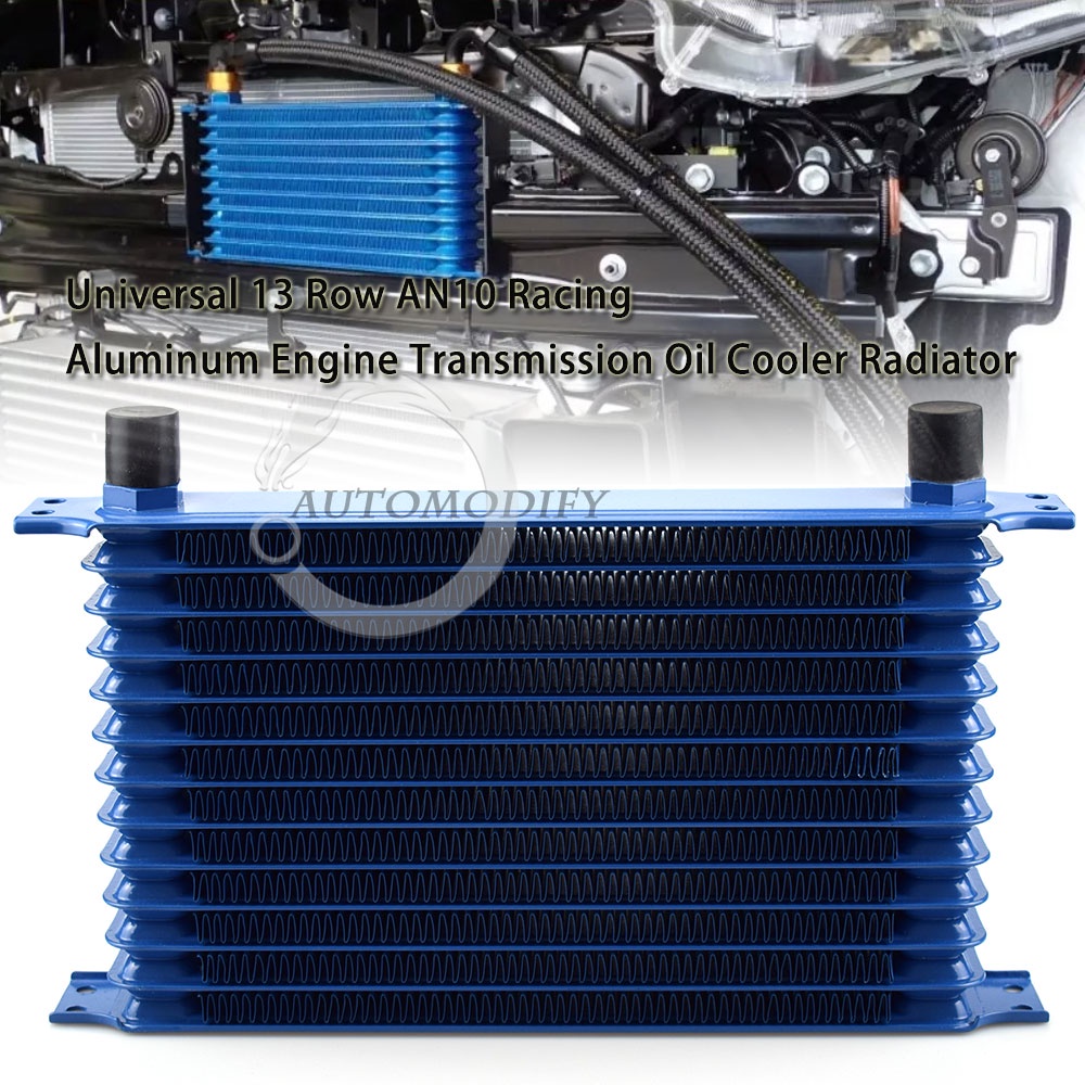 Universal 13 Row AN10 Racing Aluminum Engine Transmission Oil Cooler ...