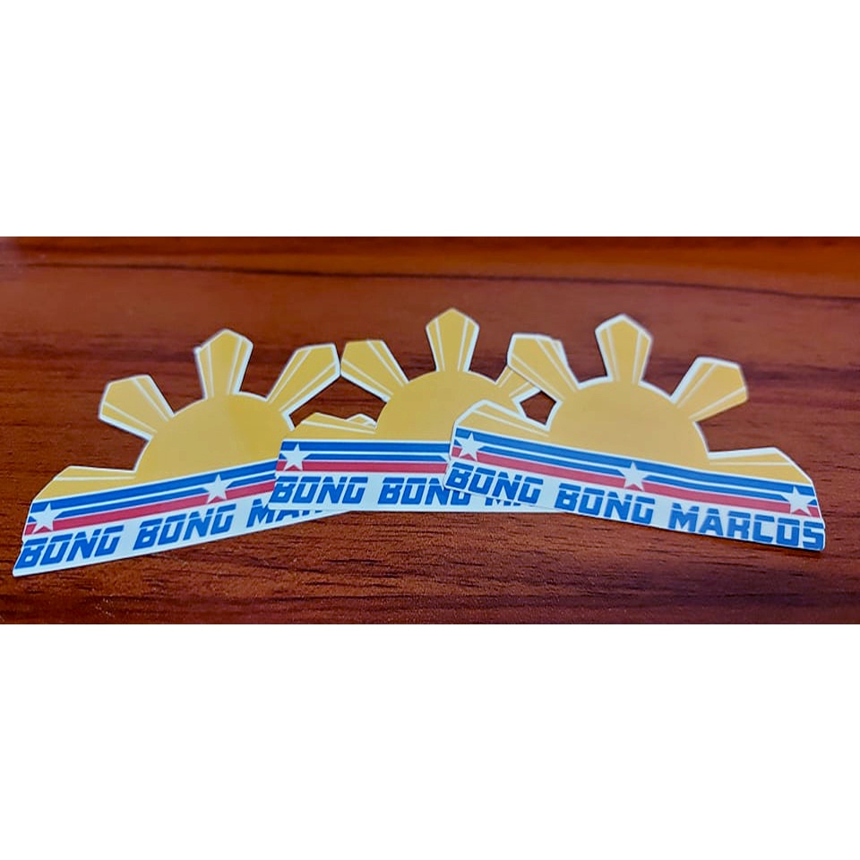 BBM BONGBONG MARCOS PH FLAG VINYL LAMINATED WATERPROOF STICKER ...