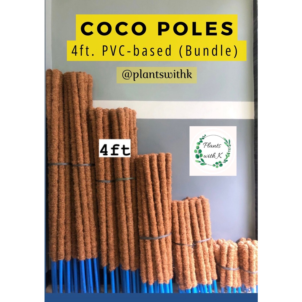 4ft PVC-based Cocopoles; Wholesale Coco Poles; Plant Stick/Pole; Plant ...
