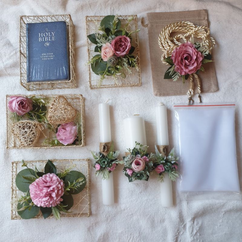 WITH 2in1 RING/COIN HOLDER customized wedding essential set (please ...