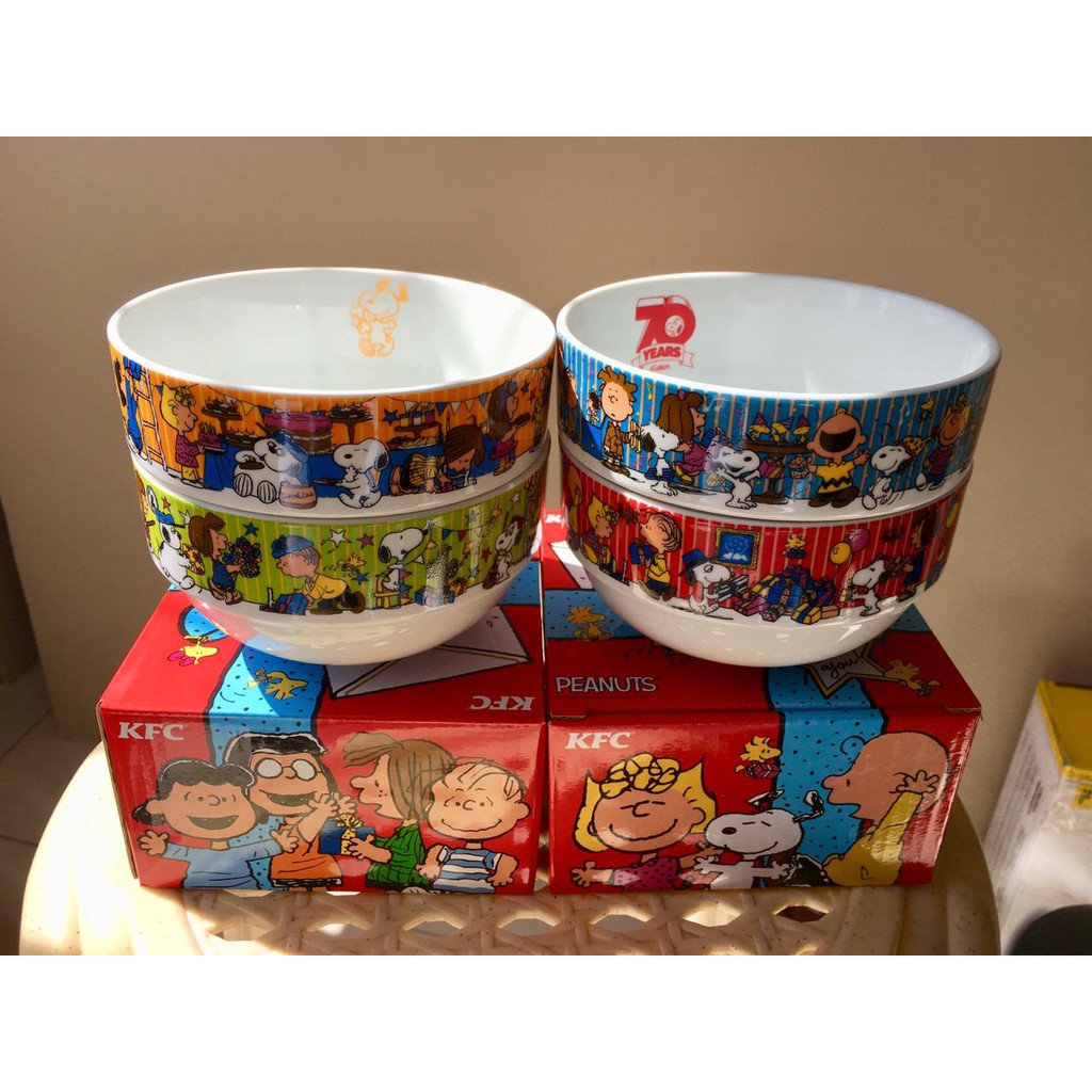 KFC x Snoopy Peanuts Bowl set * RARE * LIMITED EDITION | Shopee Philippines