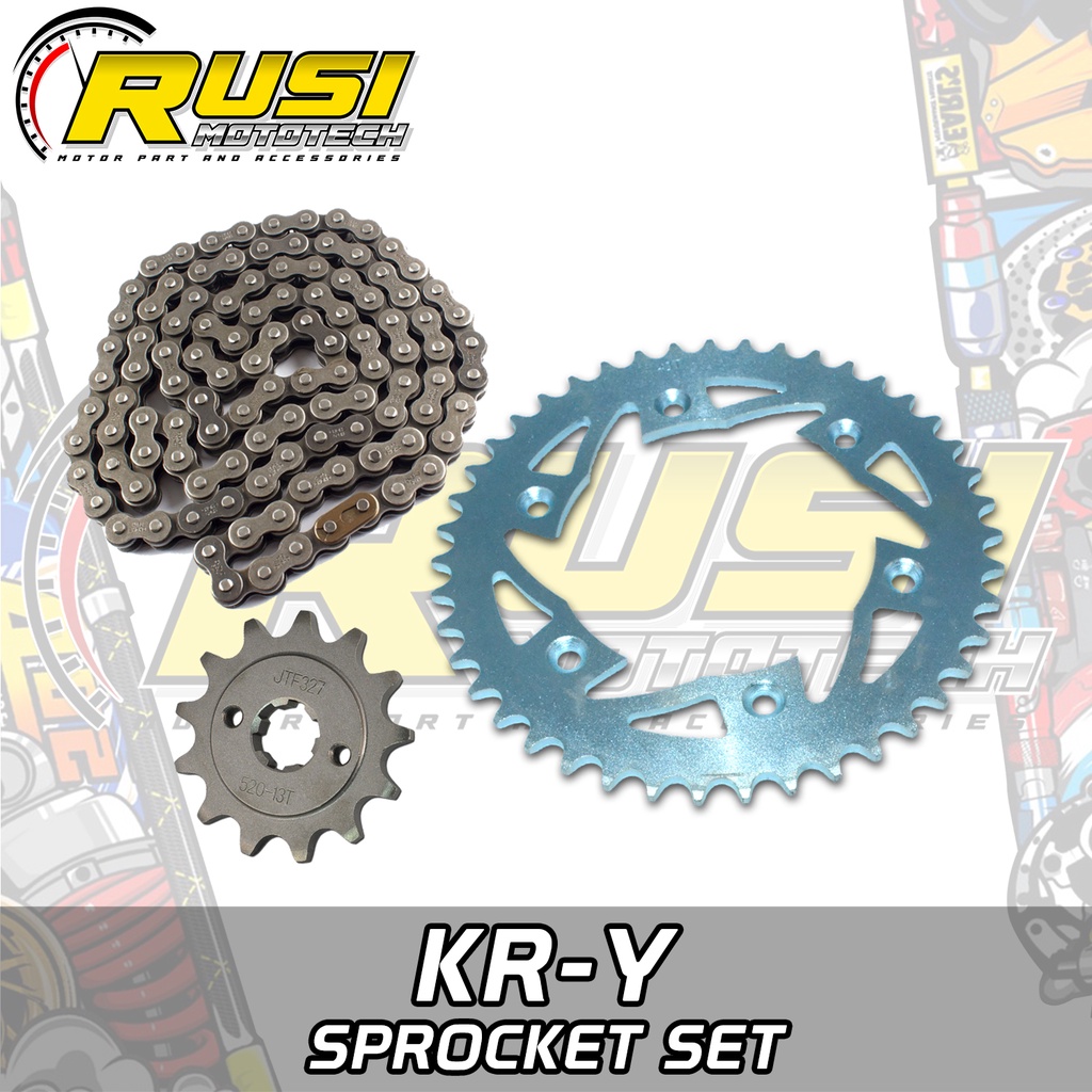 KR-Y / Sigma250 Sprocket Set for RUSI Motorcycles | Shopee Philippines