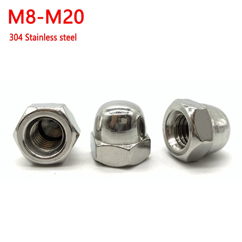 M8 M10 M12 M14 M16 M20 Acorn Cap Nut 304 A2 Stainless Steel Decorative ...