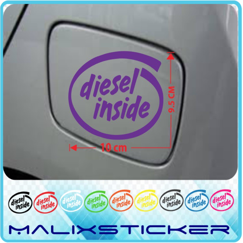 FUEL TANK STICKER ( DIESEL INSIDE ) DECALS | Shopee Philippines