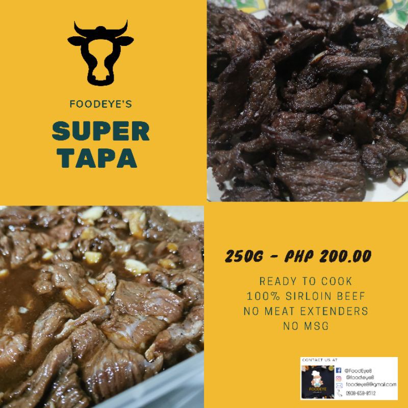 FoodEye's Super Tapa (Frozen) | Shopee Philippines