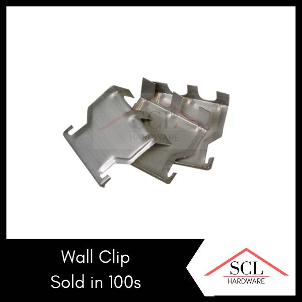 W Clip / Wall Clip Metal Furring / Double Furring clip (Sold in 100 pcs ...