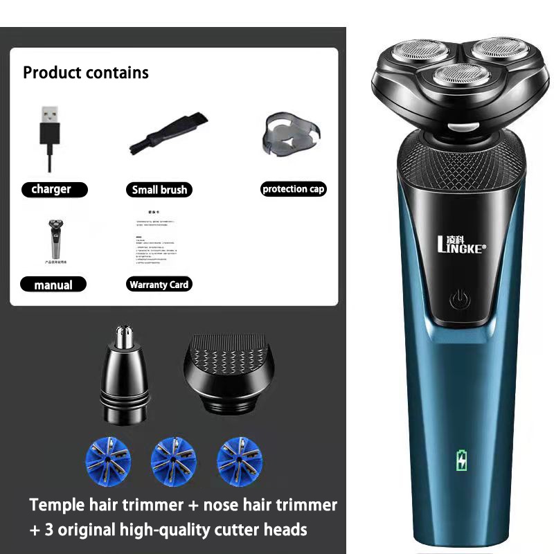 Professional Shaver for Men 3 in 1 Electric Shaver Rechargeable ...