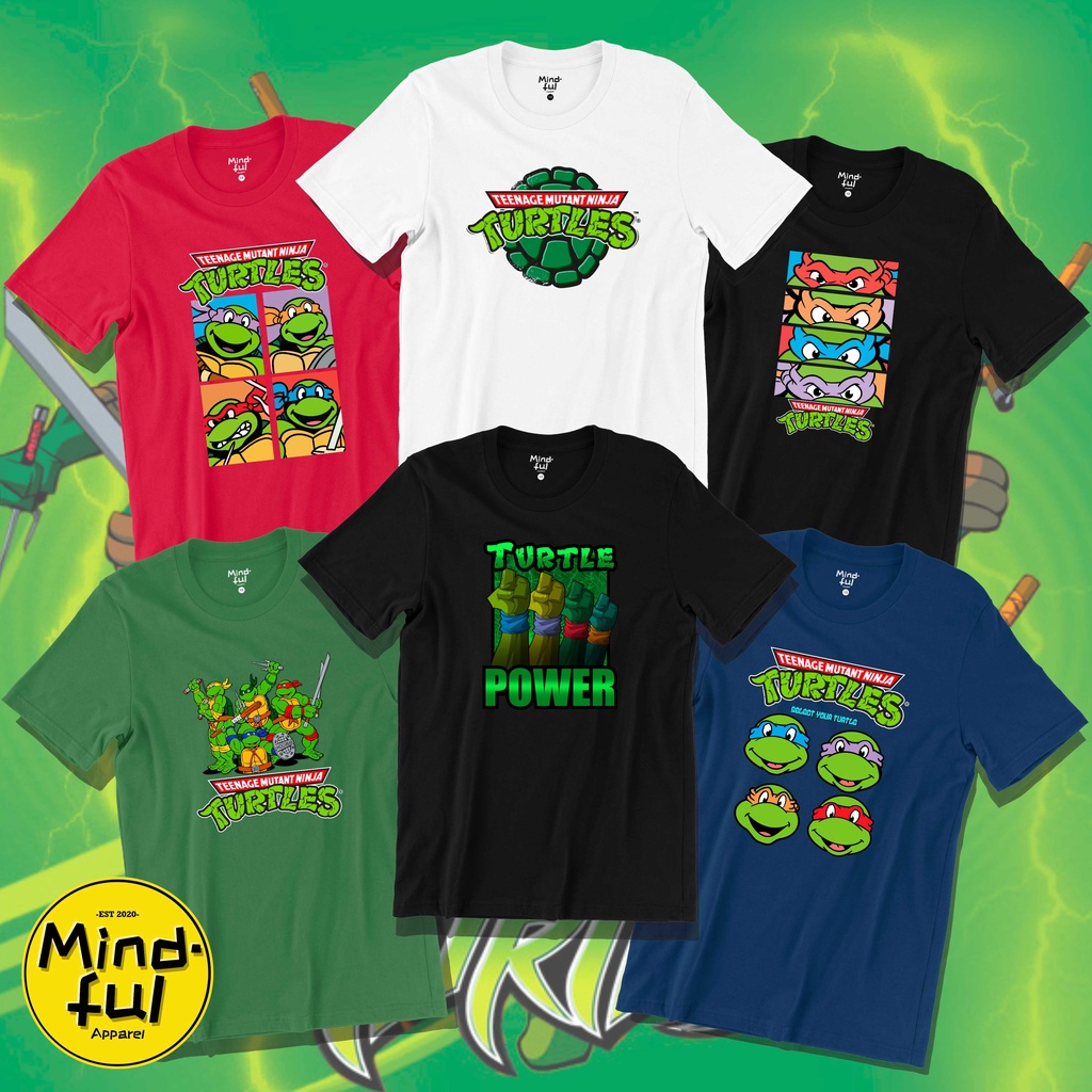 NINJA TURTLES GRAPHIC TEES | MINDFUL APPAREL TSHIRT | Shopee Philippines