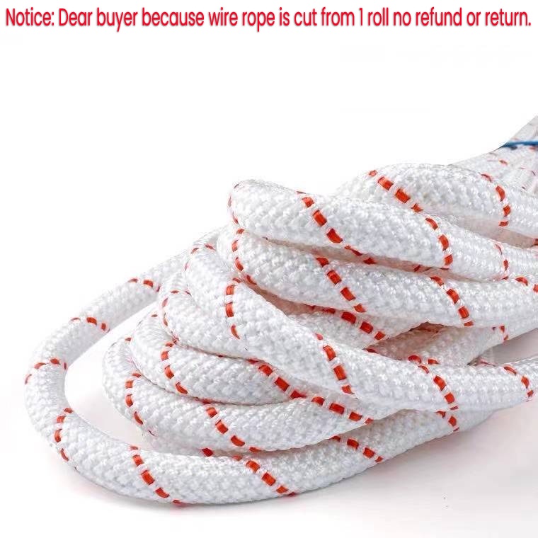 5m-10m 8mm-12mm White Lifting Rope Safety Rope, Braided Rope ...