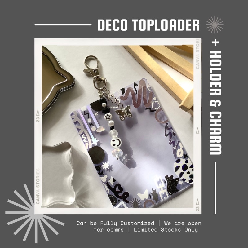 PART 1 ONHAND NEW 12/15/25 Toploader Keychain Holder Custom Decorated ...