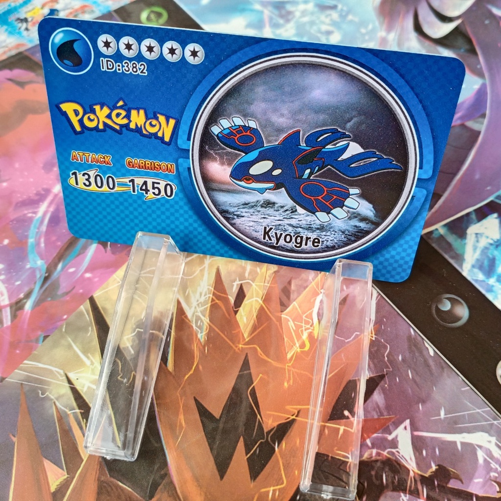 Legendary Pocket Monsters Kyogre whale Card, super quality, durable PVC ...
