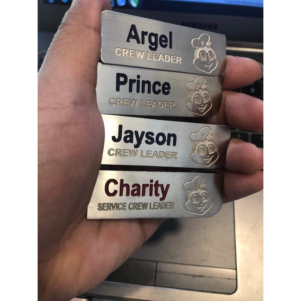 COD LOWEST Stainless Nameplate Namebadge Nametag | Shopee Philippines