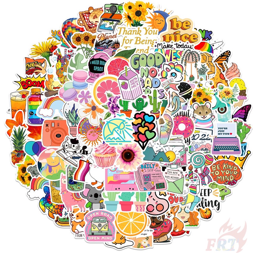 100Pcs/Set 2022 VSCO Better Life Series A Enjoy At Leisure Time ...