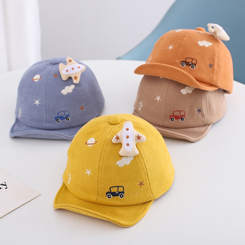 Baby Boys Girls Cap Children Cartoon Car Caps Toddler Stereo Aircraft ...