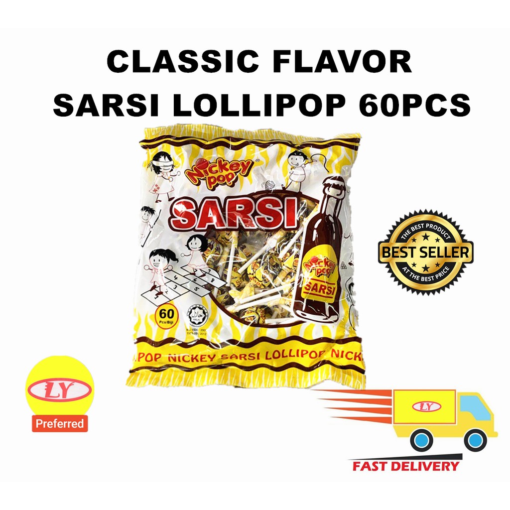 SARSI LOLLIPOP NICKEY 50PCS CLASSIC FLAVOR | Shopee Philippines