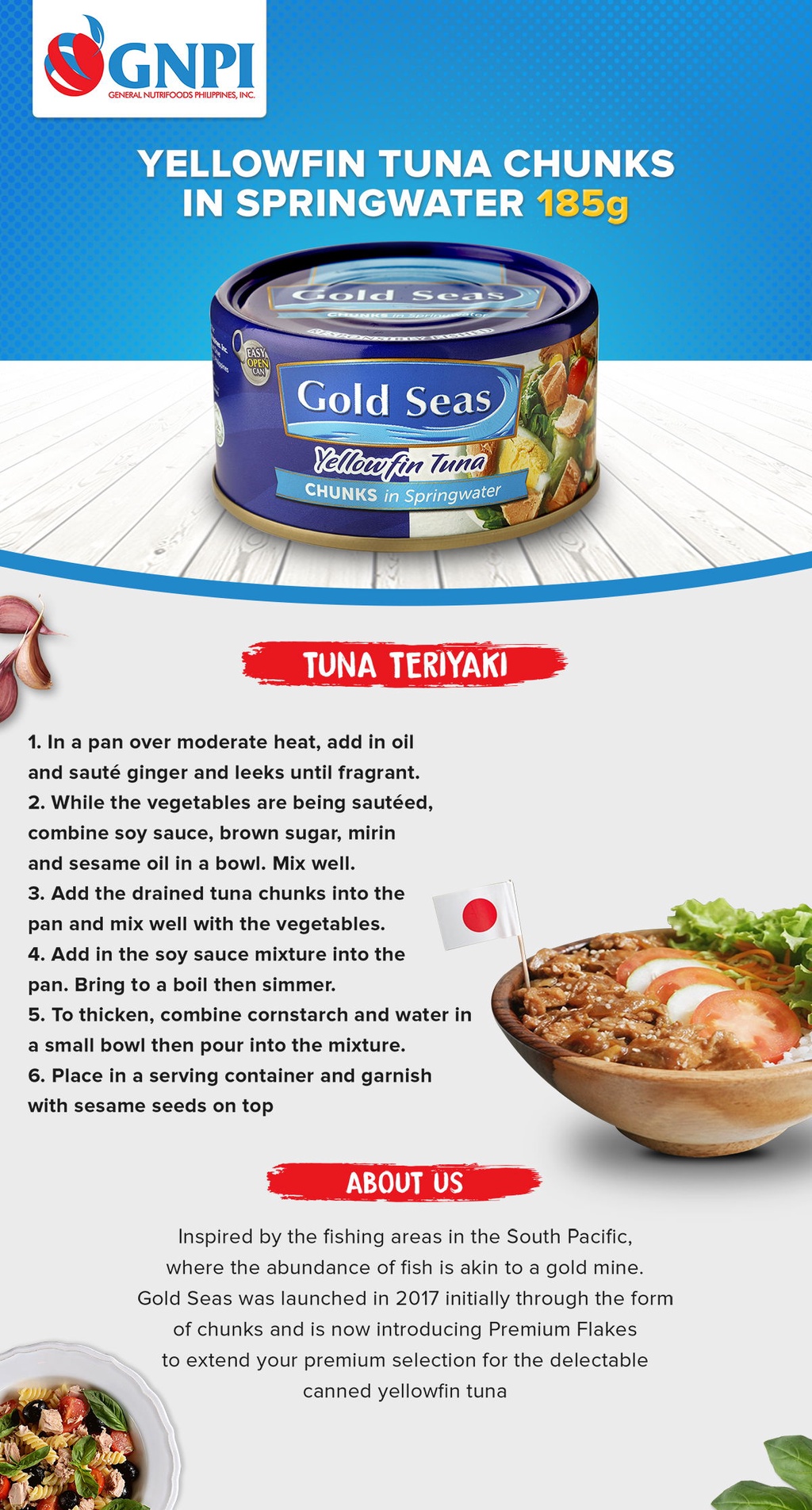 Gold Seas Yellowfin Tuna Chunks in Springwater 185g - Easy Open Can I ...