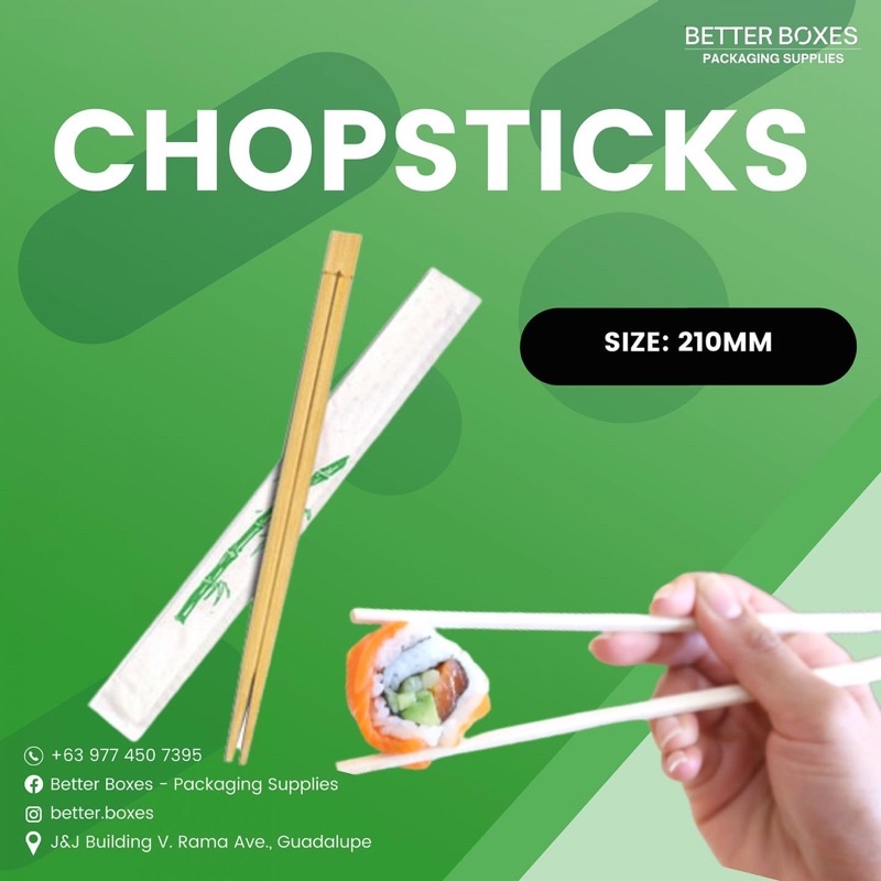 Twin / Round Chopsticks (100 pairs/pack) | Shopee Philippines