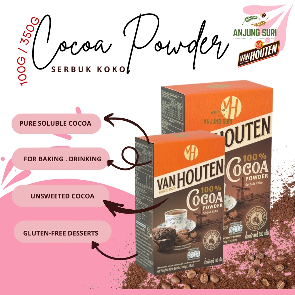 Koko Van Houten Cocoa Powder 100% Koko Powder | Shopee Philippines