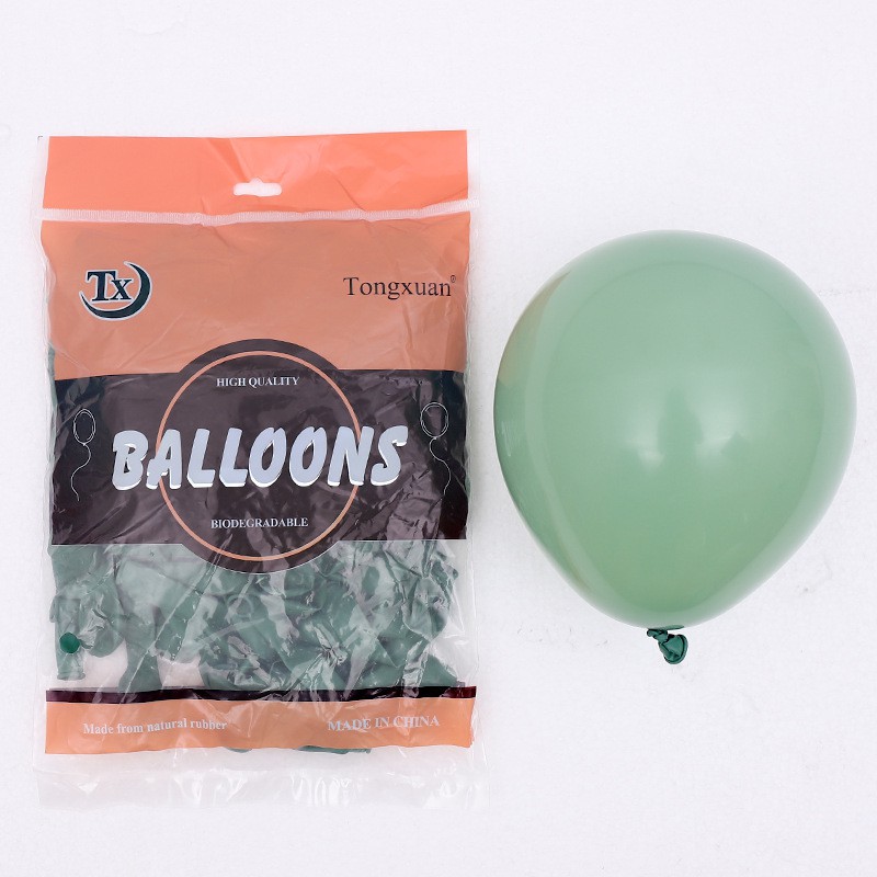 20/50/100pcs 5inch Retro Bean Green Puree Coco Orange Pink Latex ...