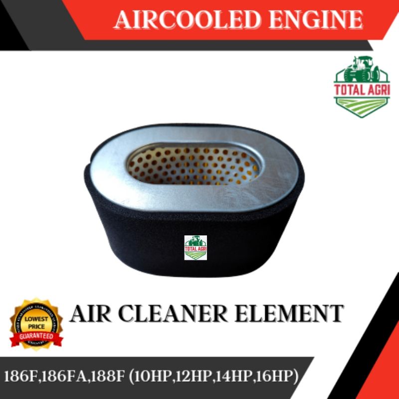 Air Cleaner Element 186F 186FA 188F Aircooled Diesel Engine 10HP 12HP ...