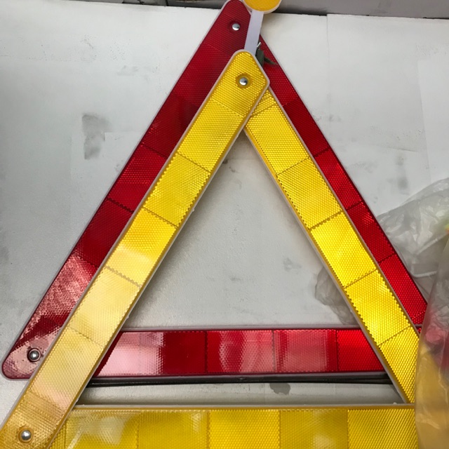OMAGA safety Triangle warning device one set (red yellow) | Shopee ...
