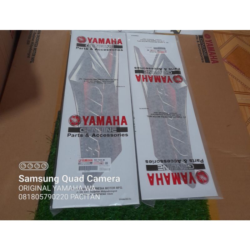 MERAH Original red 2008 rx king left and right tank sticker graphic ...