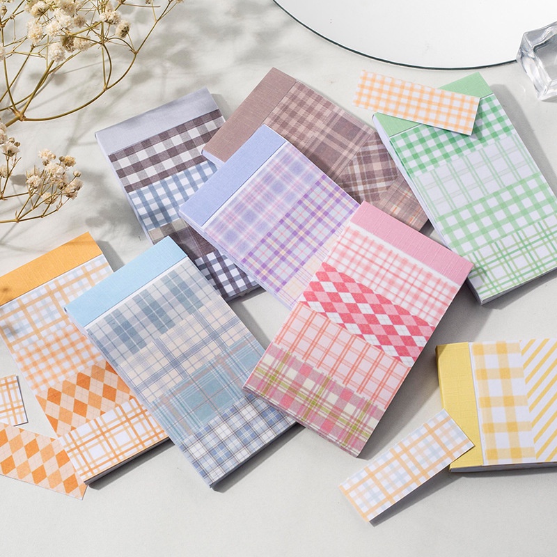 20pcs Colorful Grid Style Washi Stickers Set Journaling Scrapbook Paper ...
