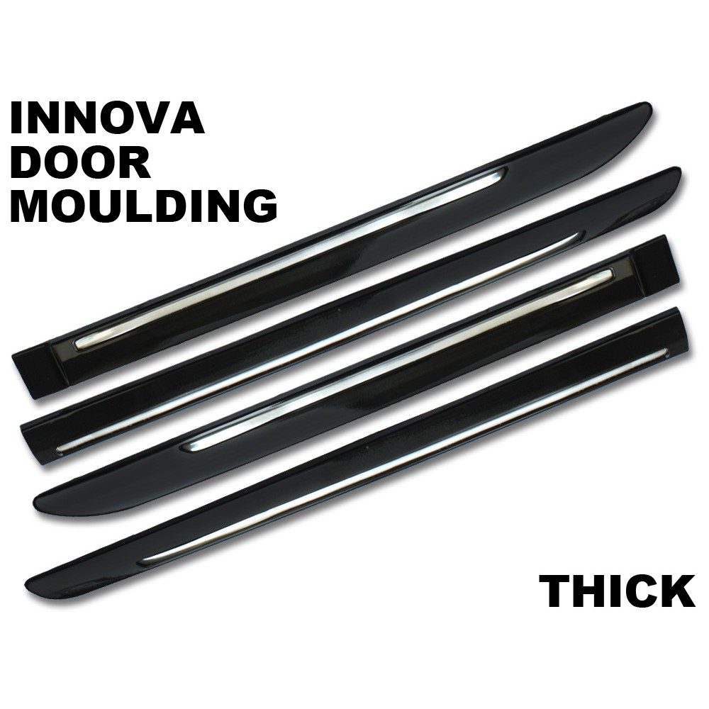 Toyota Innova 2016-2025 Side moulding / side Door cladding black with ...