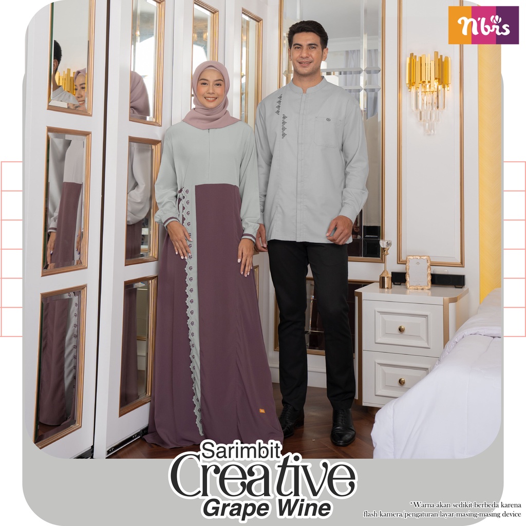 Sarimbit / Nibras Couple Creative Grape Wine / Gamis Cople Couple ...