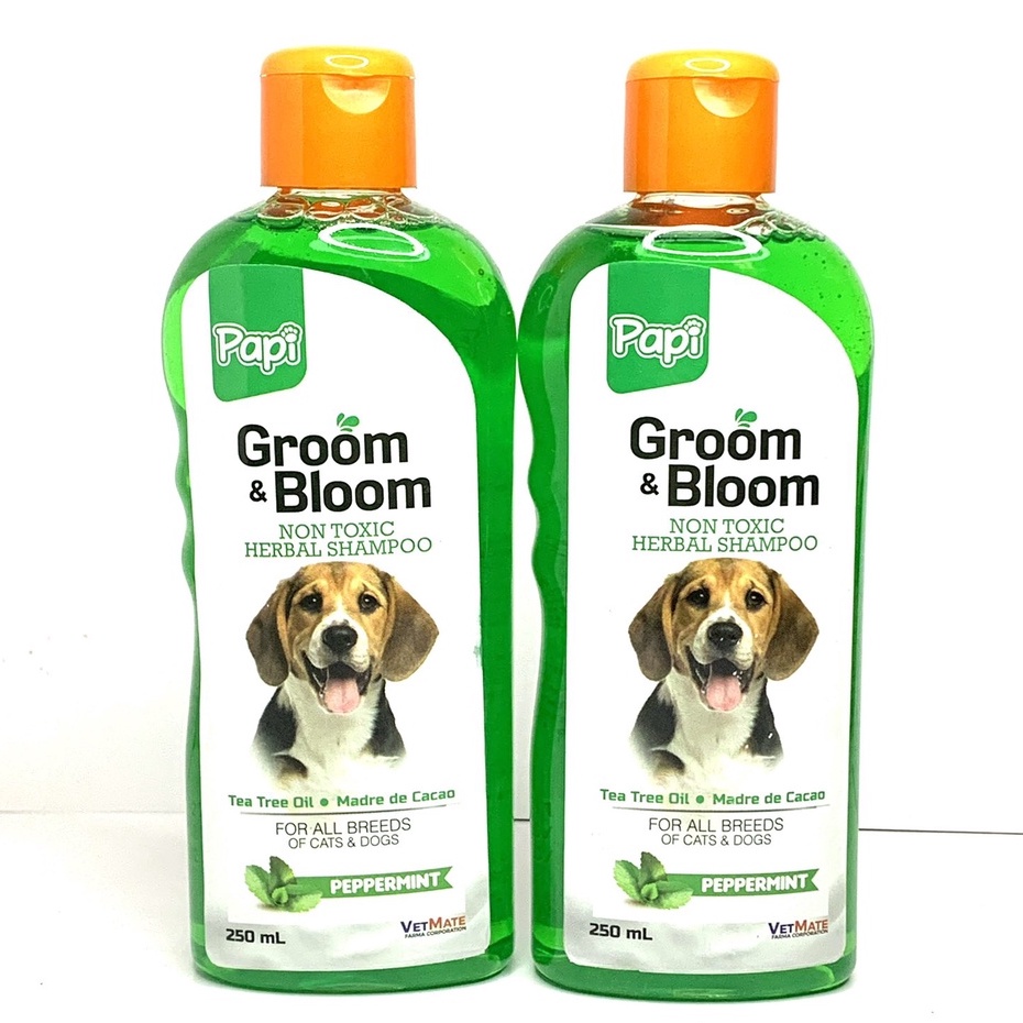 [FCR AGRIVET] 2pcs PAPI Groom and Bloom Non Toxic Herbal Shampoo 250ml ...