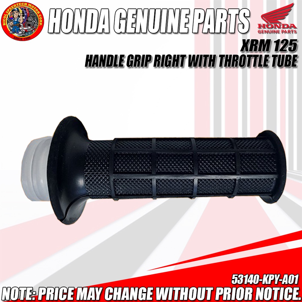 XRM 125 HANDLE GRIP RIGHT WITH THROTTLE TUBE (HPI) (GENUINE: 53140-KPY ...