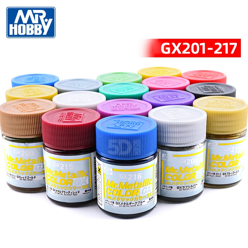 Mr Color Metallic GX201-GX217 Mr Hobby Bright Metallic Paint - Model ...