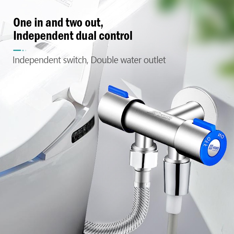 【FOJO】Stainless Steel Angle Valve 4/3/2/1 Way&Single Cold Valve ...