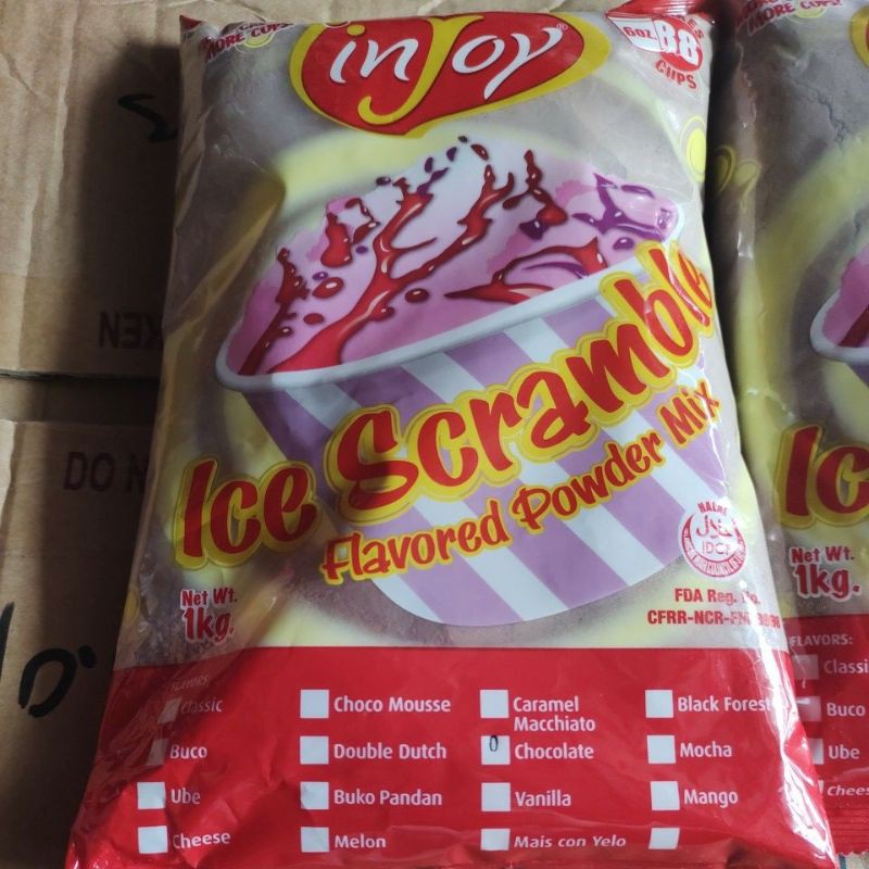 injoy ice scramble chocolate 1kg | Shopee Philippines